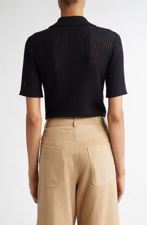 Max Mara Egrege Silk & Wool Rib Sweater