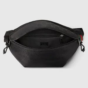 Gucci Nexus Large Belt Bag - Black Gg Nylon
