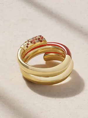 TABAYER Oera Coil Multi-stone Ring