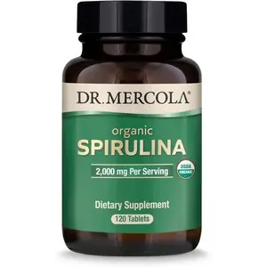 DR. MERCOLA Organic Spirulina 120 Tablets - One-color