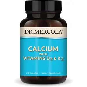 DR. MERCOLA Calcium With Vitamins D3 And K2 30 Capsules - One-color