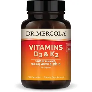 DR. MERCOLA Vitamins D3 And K2 30 Capsules - One-color