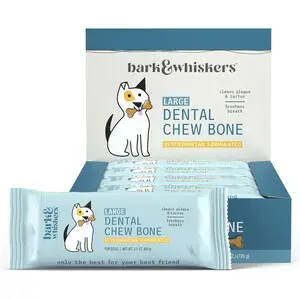 DR. MERCOLA Dog Dental Chew Bones Large 12 Chewables - One-color