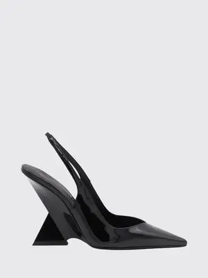 Attico Cheope Patent Leather Slingbacks - Black
