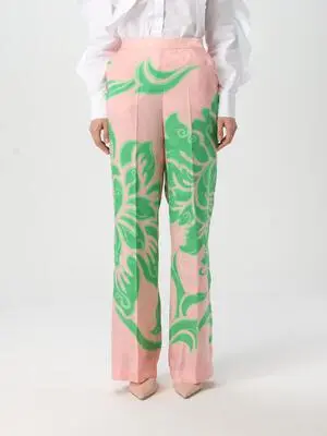 Etro Printed Wide-leg Trousers - Pink