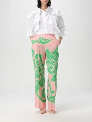 Etro Printed Wide-leg Trousers - Pink