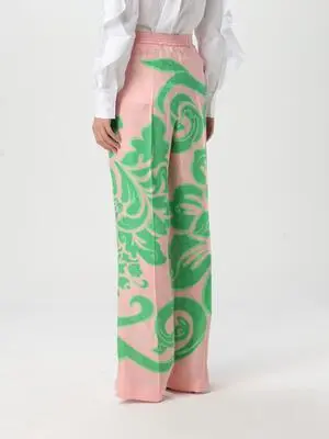 Etro Printed Wide-leg Trousers - Pink