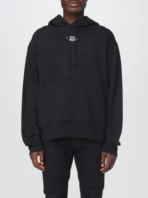 DIESEL® Hooded Sweatshirt With Logo - Black