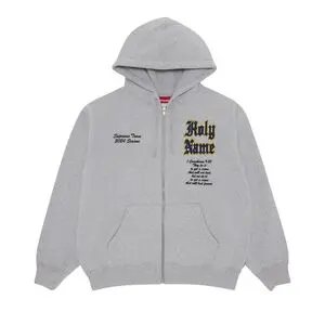 Supreme Salvation Zip Up Hooded Sweatshirt - Grey