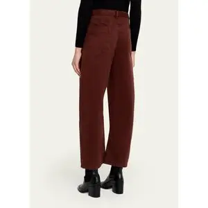 NILI LOTAN Tribeca Straight Leg Pants - Cabernet