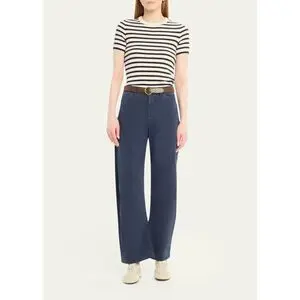 NILI LOTAN Tribeca Straight Leg Pants - Cabernet
