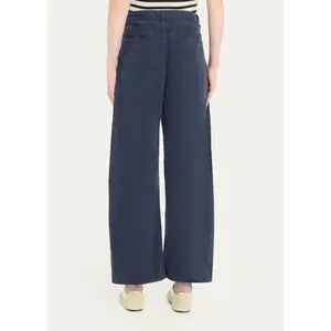 NILI LOTAN Tribeca Straight Leg Pants - Cabernet