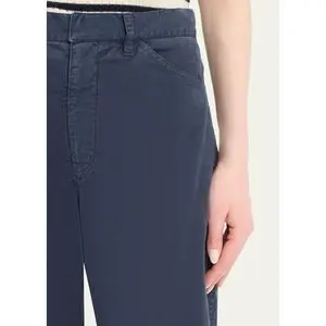 NILI LOTAN Tribeca Straight Leg Pants - Cabernet
