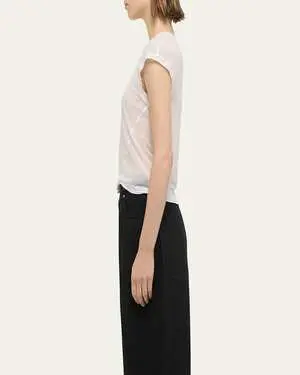 Helmut Lang Twisted Sheer Jersey Top