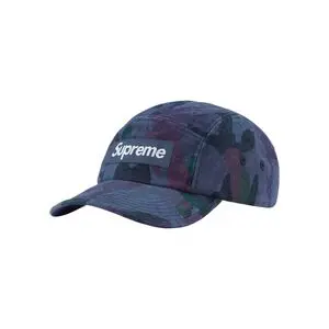 Supreme Washed Canvas Camp Cap - Blue