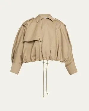 Gabriela Hearst Gabriela Hearst Hunt Oversized Trench Jacket - Camel