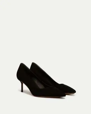 Veronica Beard Rita Suede Pumps - Black