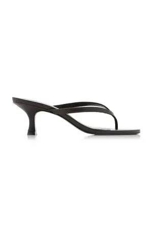 Staud Freja Leather Thong Sandals