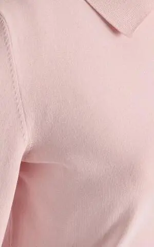 Delpozo Knit Polo Shirt - Pink