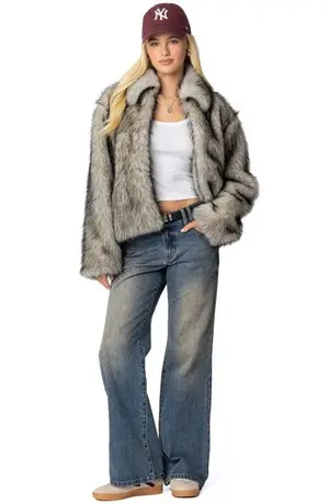 EDIKTED Jesi Low Rise Wide Leg Jeans
