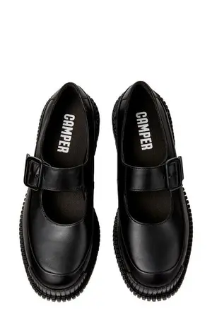 Camper Pix Mary Jane Flat - Black