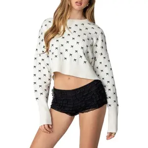 EDIKTED Mayelle Bow Sweater