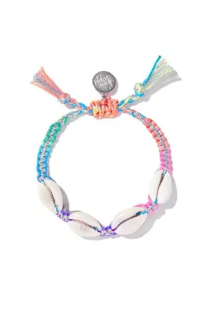 VENESSA ARIZAGA Fantasea Shell Charm Bracelet - Silver Rainbow