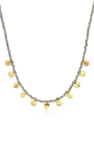 SATYA JEWELRY Mystical Moonlight Necklace - Gold