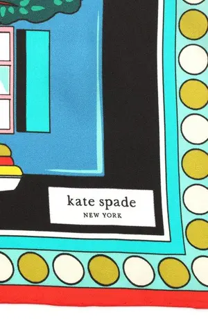 Kate Spade New York Townhouse Silk Square Scarf