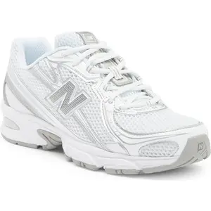 NEW BALANCE Gender Inclusive 740 Sneaker - White/ Silver Metallic