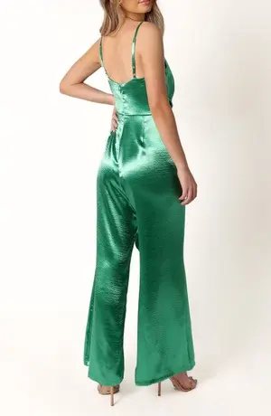 PETAL & PUP Jessica Satin Jumpsuit