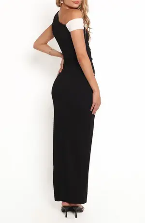 PETAL & PUP Jayda One-shoulder Maxi Dress