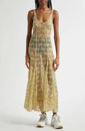 Collina Strada Pamela Sheer Lace Slipdress