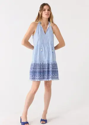 CABANA LIFE Sleeveless Tiered Dress - Seaside