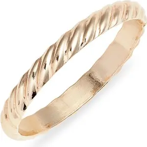 NASHELLE Half Twisted Band Ring - Gold Fill