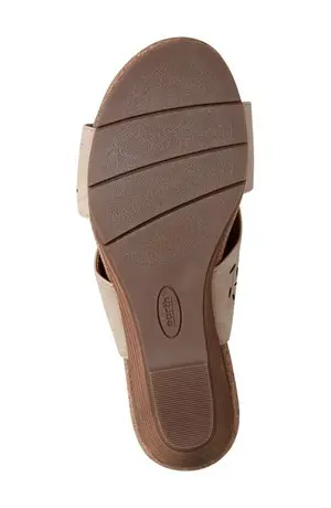 EARTH® Halin Wedge Sandals - Light Natural