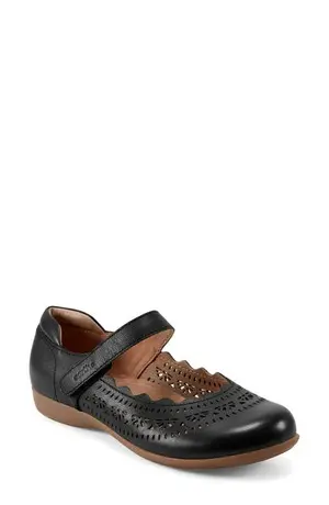 Earth Brady Mary Jane Flat - Black