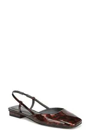 Franco Sarto Telica Slingback Flat - Brown