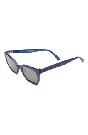 Eyebobs Overlook 50mm Polarized Cat Eye Sunglasses - Midnight Blue/grey