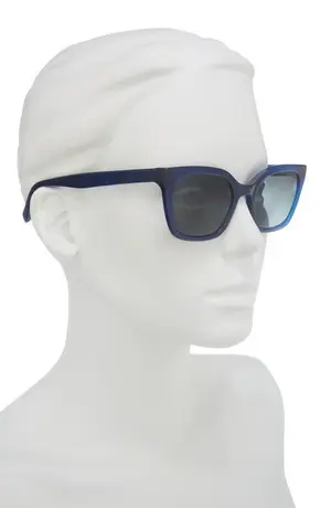 Eyebobs Overlook 50mm Polarized Cat Eye Sunglasses - Midnight Blue/grey