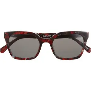 Eyebobs Overlook 50mm Polarized Cat Eye Sunglasses - Ruby Mosaic/polarized Brown