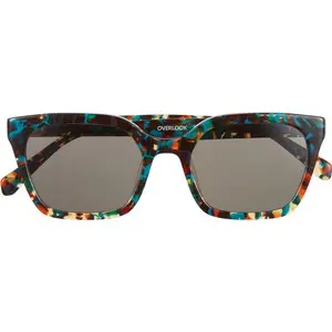 Eyebobs Eyebobs Overlook 50mm Polarized Cat Eye Sunglasses Teal/brown Mosaic/grey