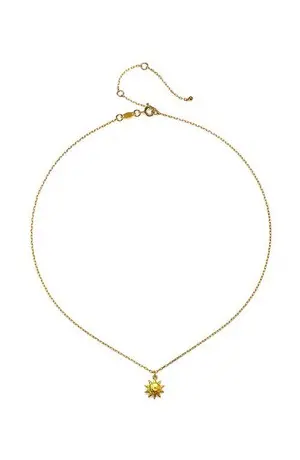 SATYA JEWELRY Sun Pendant Necklace