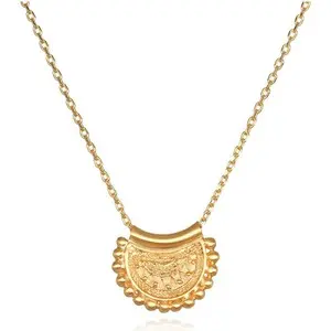 SATYA JEWELRY Mini Mandala Pendant Necklace - Gold