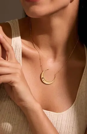SATYA JEWELRY Eternal Guidance Moon Necklace