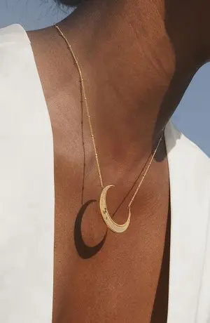 SATYA JEWELRY Eternal Guidance Moon Necklace
