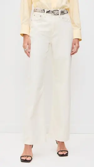 Rag & Bone Feather Weight Logan Jeans - Ecru