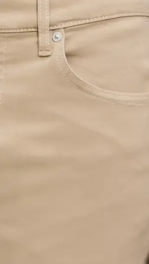 FRAME Modern Straight Twill Jeans - Beige