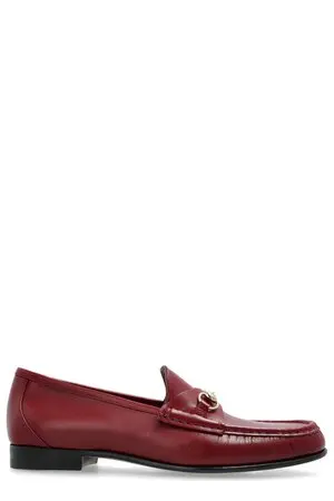 Gucci Gucci Horsebit 1953 Leather Loafers - Red