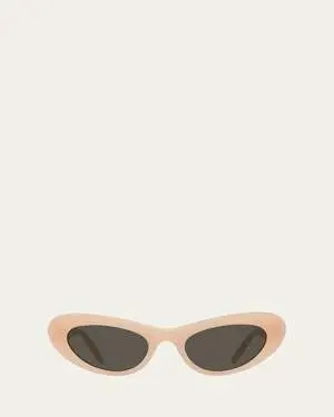 Loewe Oval Cat Eye Sunglasses - Pink